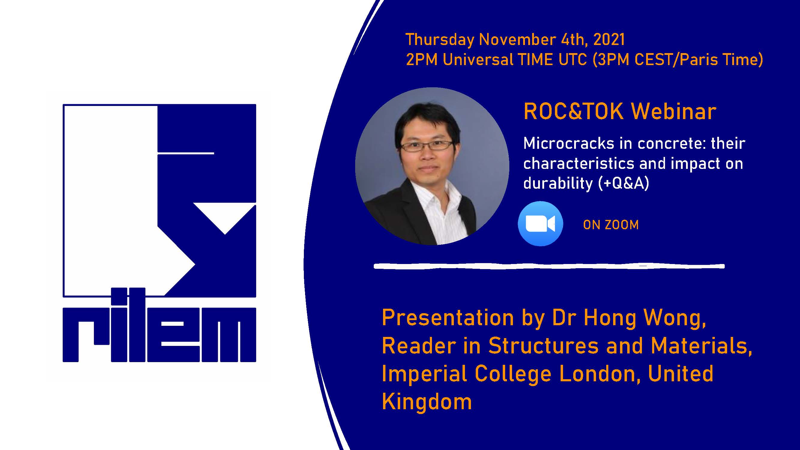 RILEM Webinar: Microcracks in concrete: their characteristics and ...