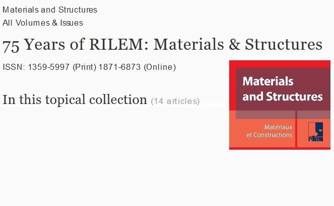 MAAS topical collection 75 year of RILEM