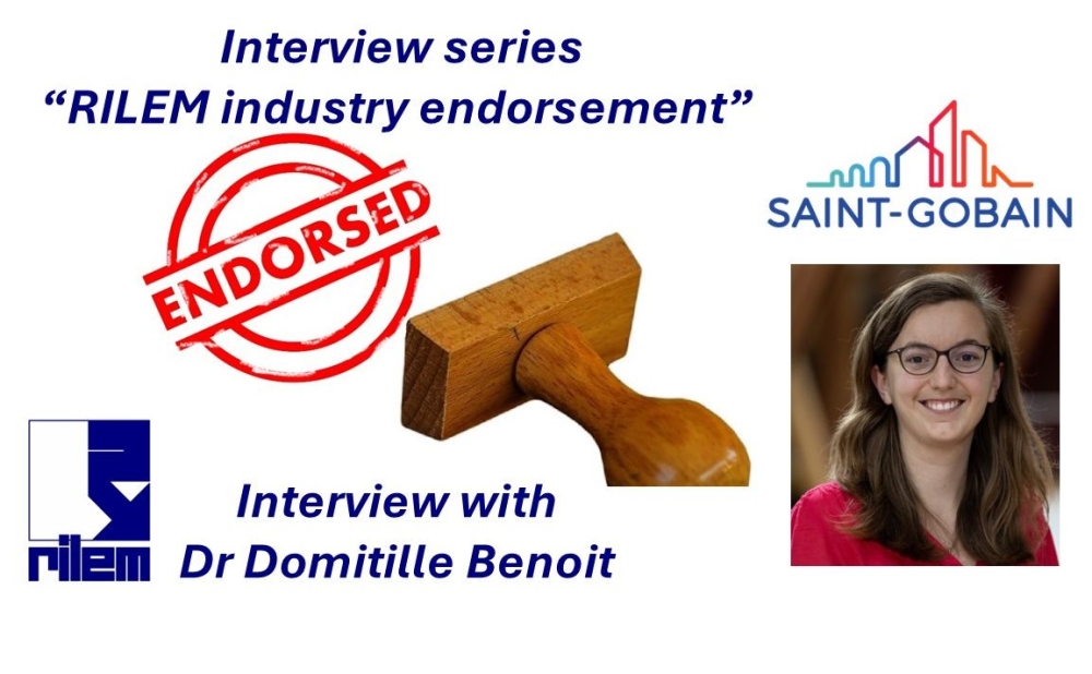 RILEM industry endorsement interview Saint-Gobain Domitille