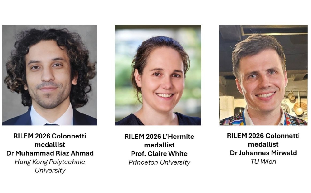 2026 RILEM medal awardees